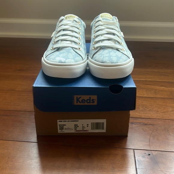 Keds | Shoes | New In Box Keds Jump Kick Leo Chambray Sneaker Size 7m ...